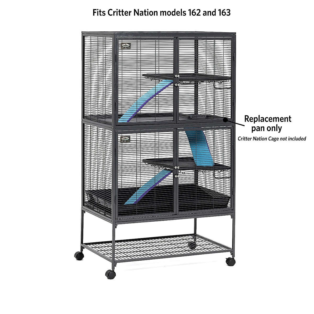 Midwest Homes for Pets 143PAN Replaement Pan for Nation Cages, 34.5 x 22.5 x 1.125
