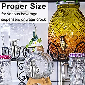 24 Pieces Beverage Dispenser Spigot Bulk Push Style Spigot Water Cooler Faucet Replacement Plastic Lever Spout Water Dispenser Spigot for Juice Lemonade Beverage Dispenser