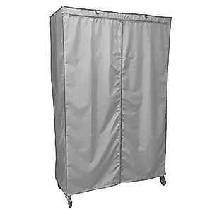 Formosa Covers | The Original Storage Shelving Unit Cover, Keep Garage, Closet, Medical Office, Kitchen, Yard Neat | Wire Steel Metal Shelf Accessories Fits Racks 48" W x 18 D x 72 H (Cover Only Grey)