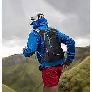 Lightweight Hydration Backpack, Running Backpack with 2L Water Bladder, Hydro Water Daypack for Cycling Hiking Rave for Men Women