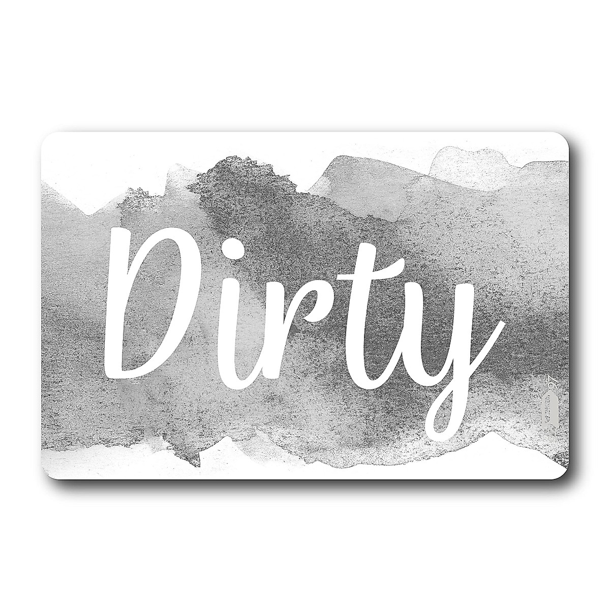 Brothers Bench Aqua & Gray Dirty Clean Dishwasher Magnet, Clean Dirty Magnet for Dishwasher, Universal Dishwasher Magnet Clean Dirty Sign for Kitchen Organization