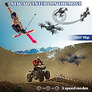 E58 Drone with Camera for Adults/Kids Foldable RC Quadcopter Drone with 4K HD Camera, WiFi FPV Live Video, Altitude Hold, One Key Take Off/Landing, 3D Flip, APP Control