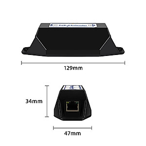 HYN@NET PX201 30W Gigabit PoE Extender One Channel 10/100/1000Mbps PoE Repeater for Security Camera,IEEE802.3at/af Compliant,Plug and Play