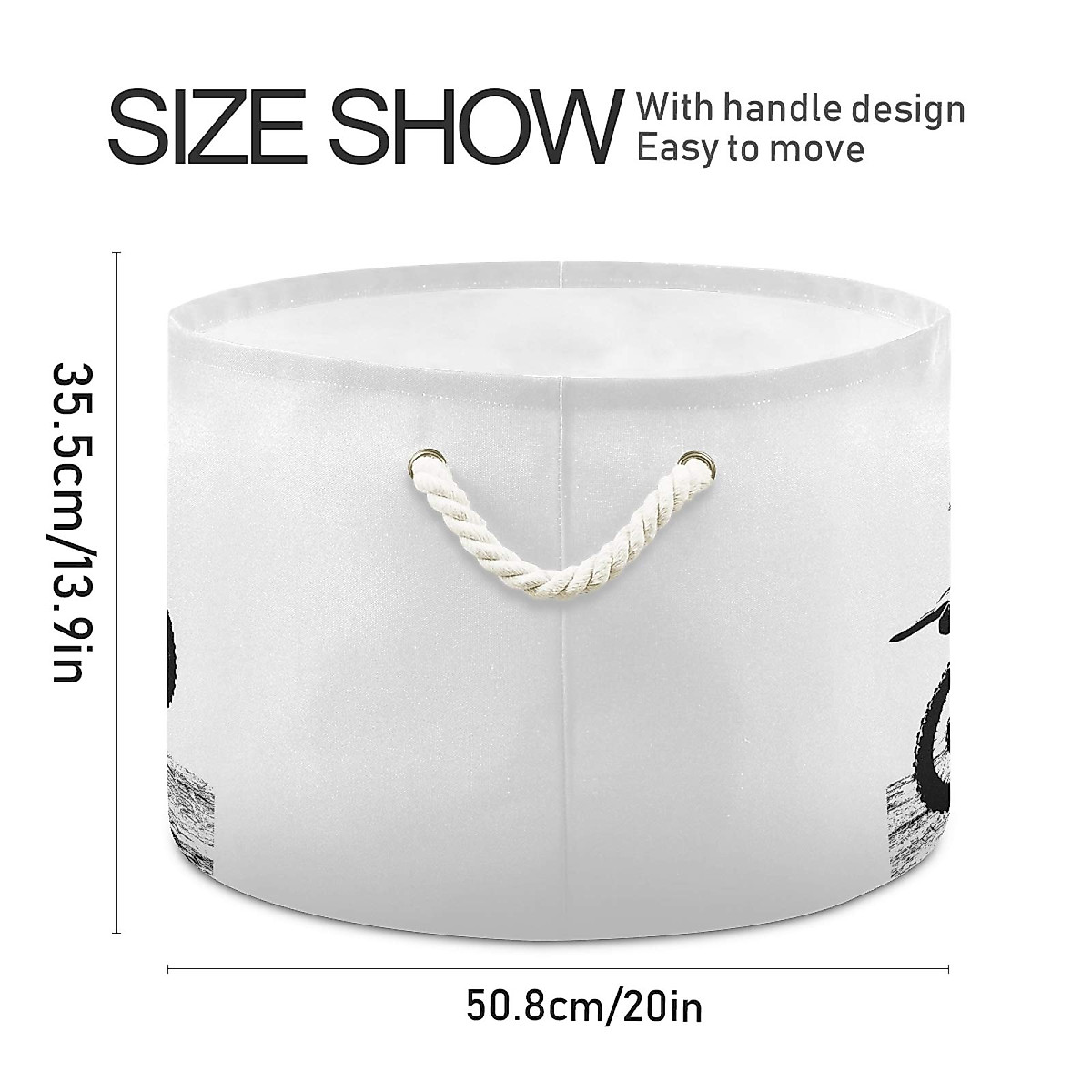 Oyihfvs Rider Participates Motocross Bin Collapsible Waterproof Laundry Hamper Large Baby Nursery Bucket Organizer Handles Bedroom Closet Toys Gifts UT 07085 38 Multi 38 20inchx20inchx14inch