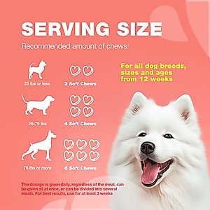 Dog Flea and Tick Treatment Chews - Flea and Tick Prevention for Dogs - Flea & Tick Chewables - Natural Dog Flea & Tick Control Soft Treats - Flea Chewables for Dogs - Immune Support Supplement