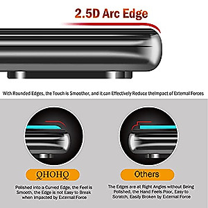 QHOHQ 3 Pack Screen Protector for Samsung Galaxy A22 5G (Not fit Galaxy A22 4G) with 3 Packs Camera Lens Protector,Tempered Glass Film,9H Hardness - HD - Anti-Scratch - 2.5D Edge - Easy Installation