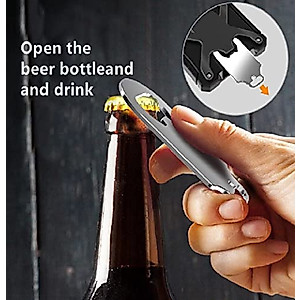 MYXL Original 2 in 1 Beer Can Opener Manual Smooth Edge ,Universal Soda Can Openers Remover That Cuts Open the Top,Compact Portable Kitchen Bar Tool,Handheld Safety Small Can Opener. (green)