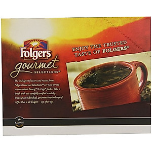 Folgers Gourmet Selections K-Cup Single Cup for Keurig Brewers, Caramel Drizzle, 24 Count