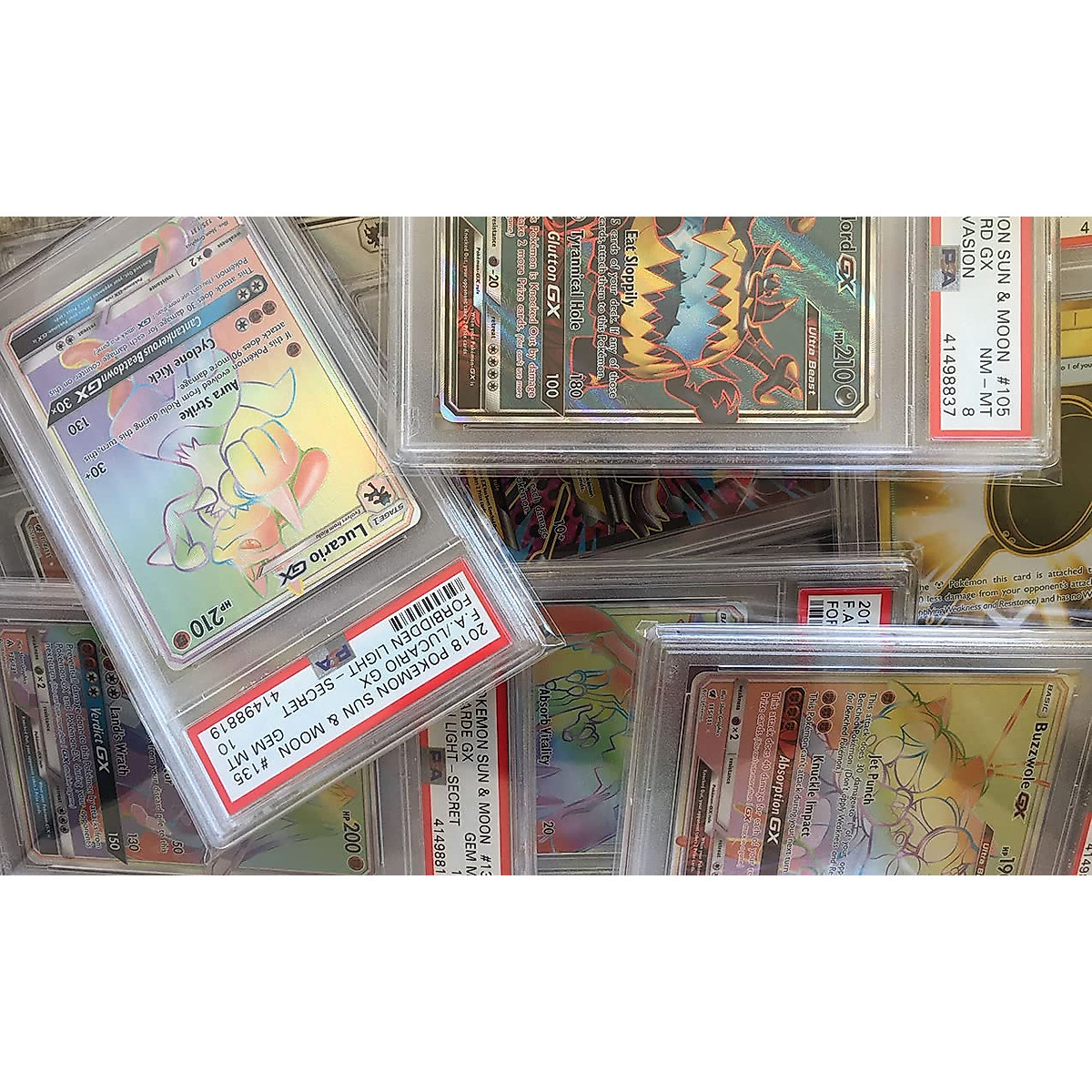 Pokemon TCG: Graded Mystery Collection Box - Contains 1 Graded Card, 20 Cards Including 1 First Edition, and 1 Factory Sealed Booster Pack