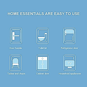 xuenair Clear Furniture Bumpers, Silicone Rubber Wall Protector from Chair Back, Adhesive Shower Door Bumpers for Cabinet Door Car Door Drawer Toilet Lid (2long2short,4)