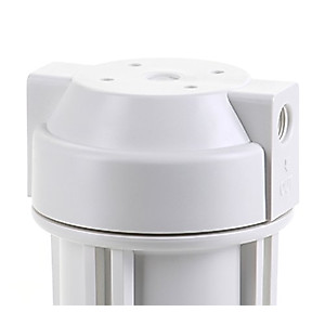 Hydronix HF4-10WHWH38 Water Filter Housing 10" RO, Whole House, Hydroponics - 3/8" Ports, Double O-Ring, White