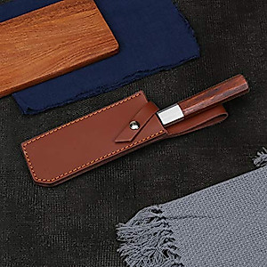 MSY BIGSUNNY 7.5 Inch Bone Chopper High Carbon Steel Heavy Duty Butcher Knife Full Tang Bone Cutter with Octagonal Handle, Multipurpose Use for Home