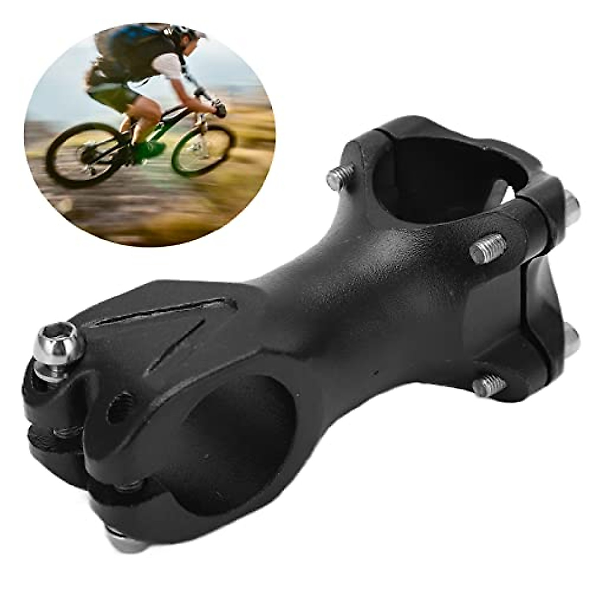 Shanrya Mountain Bike Handlebar Stem Riser, Long Service Life Handlebar Stem Simple Installation for Mountain Bikes for Road Bikes
