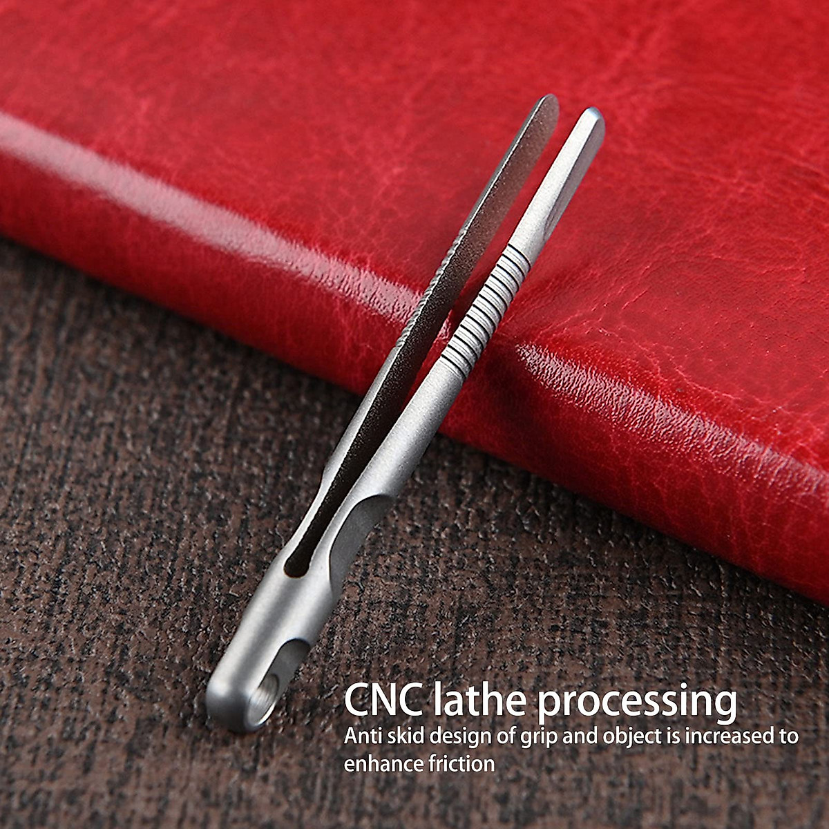 Mini Keychain Tweezer, EDC Mini Keychain Tweezer Alloy Portable TC4 Small Tweezer Outdoor Gadget Mini Tool