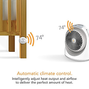 Vornadobaby Sensa Nursery Space Heater, 1200W with Adjustable Thermostat, Electric Heater for Baby with Locking Controls, Tipover Protection, Safety Shutoff, Crib Temperature Sensor