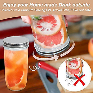 MCleanPin 24OZ Glass Cups with Lids and Straws,Iced Coffee Cups with Lids,Reusable Boba Cups,Smoothie Cups,Mason Jars Cups with Lids and Straws,Drinking Glasses Cups,Glass Tumbler for Travel