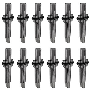12 PCS 5/8 Inch Wedge and Feather Shims, Stone Splitting Wedges, Stone Splitter tools for Concrete, Marble, Rock, Stone, Granite