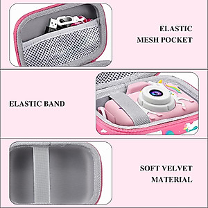 Leayjeen Kids Camera Case Compatible with Goopow/Mgaolo/CIMELR/Seckton/OZMI/Dylanto Kids Camera Toys and Children Digital Video Camera,Best Christmas and Birthday Gifts-Pink Unicorn(Case Only)