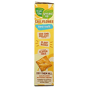 From The Ground Up, Cauliflower Crackers Sea Salt, 4 Ounce