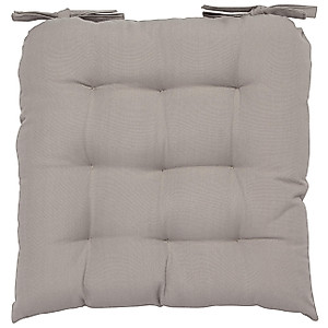 Now Designs Renew Collection Padded Chair Cushion, 1 Count (Pack of 1), Cobblestone Grey