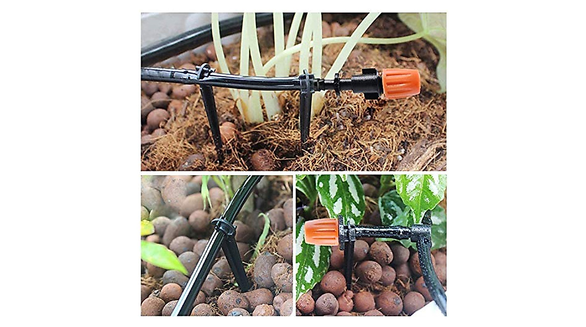 MSDADA Micro Drip Irrigation Kit, 50ft Garden Automatic Irrigation ...
