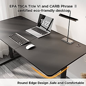 It's_Organized Gaming Desk,60 Inches Large Gaming Computer Desk PC Gaming Table Desk Laptop Workstation,Free Mouse Pad for Home Office Gaming,Black