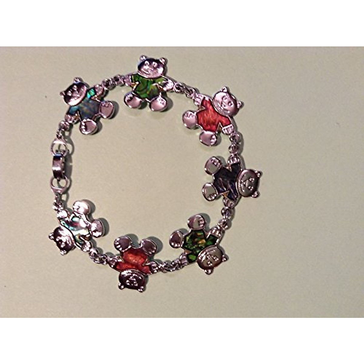 Shell of the Sea ThisTeddy Bear Paua shell link bracelet is so cute & 7"1/2 long