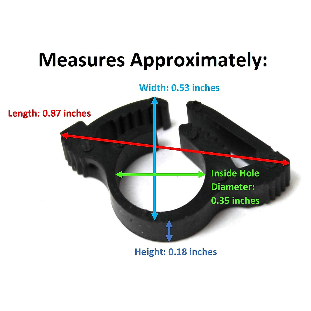 1/4 inch High Pressure Drip Irrigation Tubing Clamps (25)