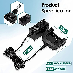 Lipop LCS1620 Battery Charger for Black and Decker 20V Lithium Battery Charger LBXR20 LBX20 LB20 LBXR20-OPE LBX4020 LB2X4020 LBXR2020-OPE