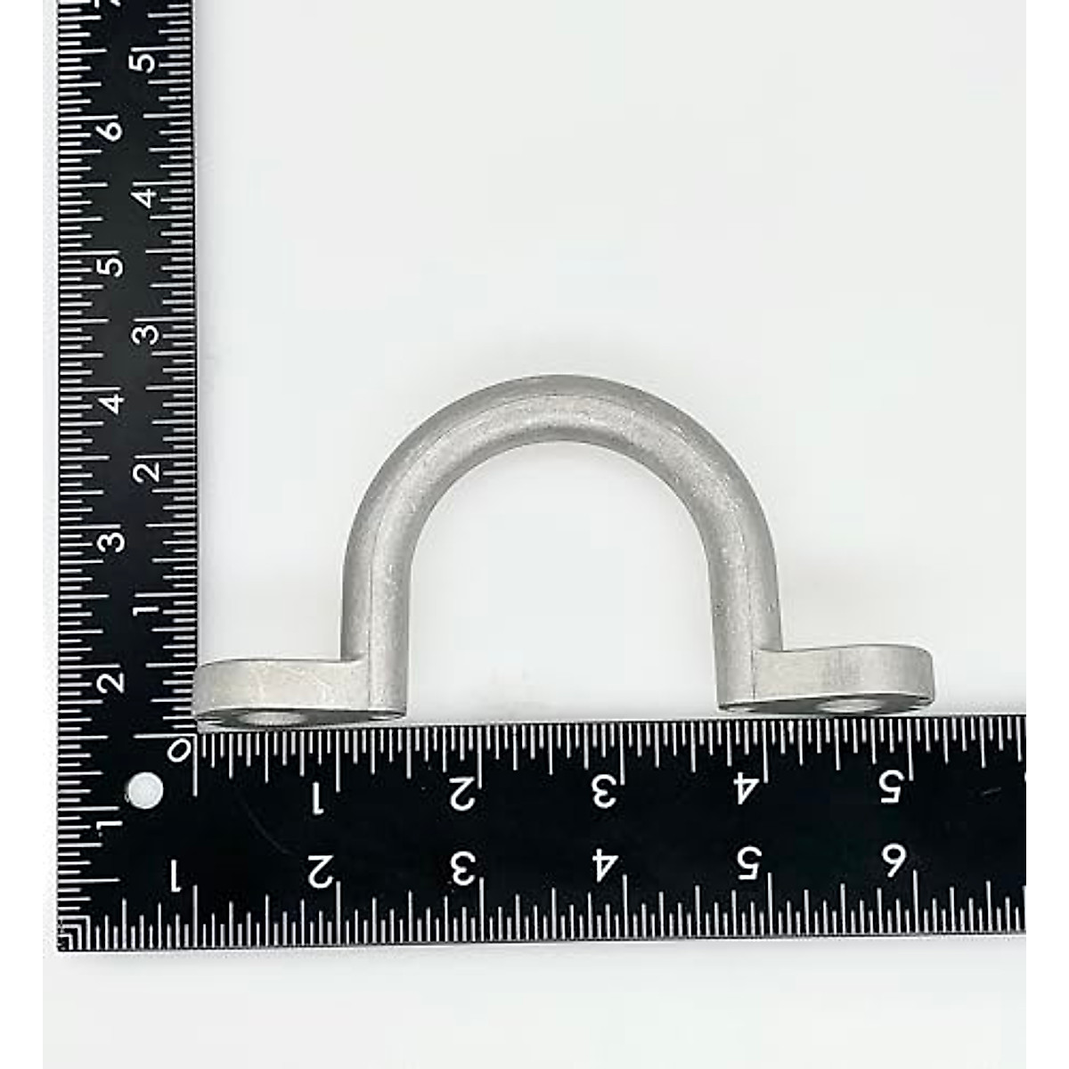 HCLLPS Replace Trailer Tie Loop 2" I.D. Aluminum Bolt-On Lashing Rope Tie Down Ring Horse (2 Pack)