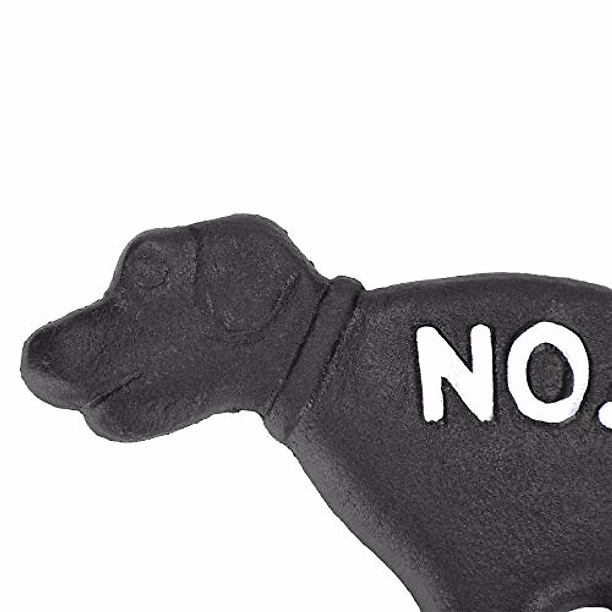 JUXYES Pack of 2 Cast Iron No Pooping Yard Sign Stake, No Dog Allowed Poop Spike Garden Hose Guides Decorative Stake for Garden Lawn Yard