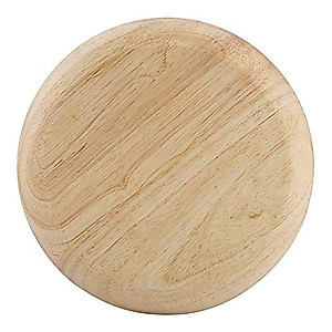 Wooden Serving Tray, Elegant Round Wood Tea Tray Sushi Snacks Fruits Serving Plate Dish for Home Restaurant tray basket Wooden Tea Tray(Diameter12.5cm)