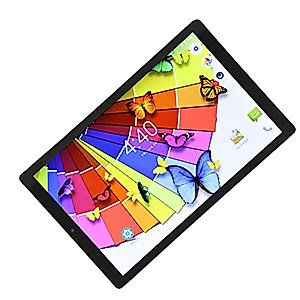 ASHATA 2022 Newest 10Inch 4G Network Tablet, 5G WiFi Tablet for Kids, 6GB RAM 256GB ROM Octa Core CPU IPS Display 3 Card Slots, Capacitive Touch Screen, Easy to Use for Seniors (US Plug)