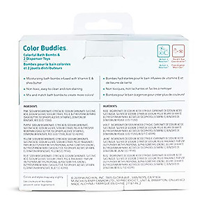 Munchkin® Color Buddies™ Moisturizing Bath Water Color Tablets & 2 Toy Dispensers, 20 Tablets