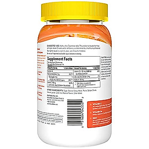 Nature Made Wellblends ImmuneMAX Gummies, Vitamin C, Zinc, and Vitamin D3, Immune Support Supplement, 42 Tangerine Flavor Gummies