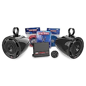 MTX Motorsports BORVKIT1 Bluetooth Controlled Sound System. Tower 2-Speaker & Amplifier Off-Road Motorsports Package