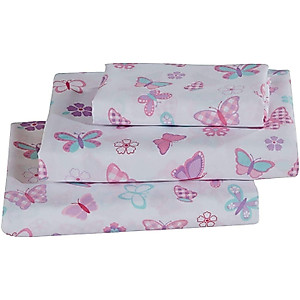 Home Collection Queen Size Comforter And Sheet Set Butterflies Birds Pink Blue Green New # Tree Butterfly