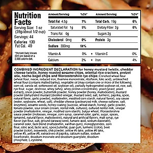 Utz Pub Mix, 42 Oz. Barrel, Savory Snack Mix with a Blend of Crunchy Flavors for a Tasty Party Snack, Resealable Container, Trans-Fat Free and Kosher Certified