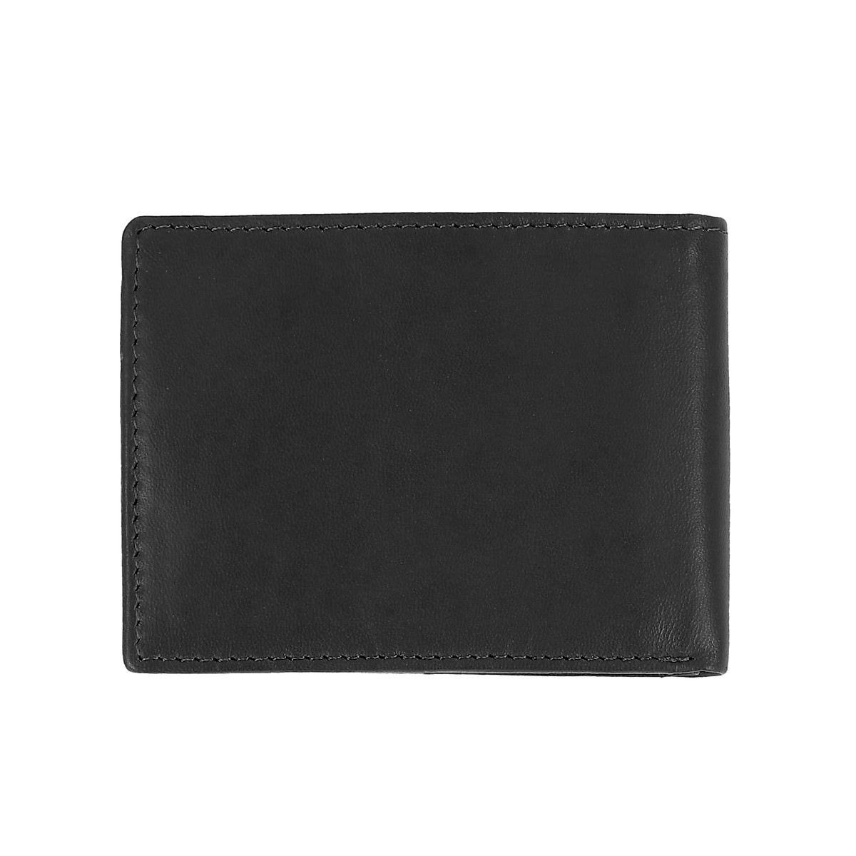 Steve Madden RFID Leather Wallet Gift Set With Key Fob Billfold, Black, One Size US
