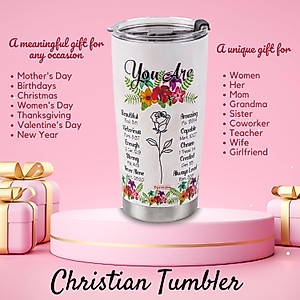 Openhaha Christian Gifts for Women. Spiritual Gifts, Inspirational Religious Gift for Women. Birthday Gifts for Women. Christmas, Mother's Day Gifts for Mom Grandma. Stainless Steel 20 oz Mug Tumbler