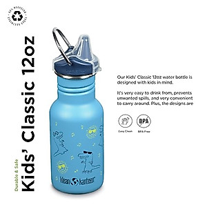 Klean Kanteen Kid Classic Narrow 12oz (w/Sippy Cap) Gators