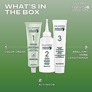 Clairol Natural Instincts Demi-Permanent Hair Dye, 7RG Dark Rose Gold Blonde Hair Color, Pack of 1