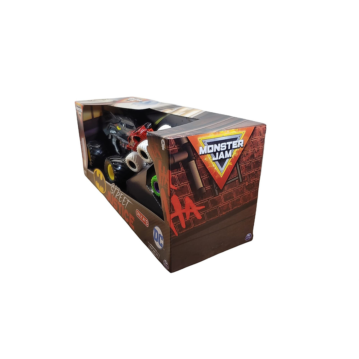 DieCast Monster-Jam Street Justice, 3 Pack (Batman, Harley Quinn, Joker) Target Exclusive!, 6056540