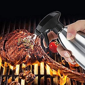 EBTOOLS Oil Sprayer for Cooking, 500ml Olive Oil Sprayer, Oil Mister, Refillable Food Grade Oil Vinegar Spritzer Sprayer Bottles for Salad, BBQ, Kitchen Baking, Roasting