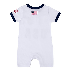BDONDON Newborn Babygrow Romper US Soccer Baby Outfits Footless American Football One-piece Bodysuits (US-Romper,3-6M)
