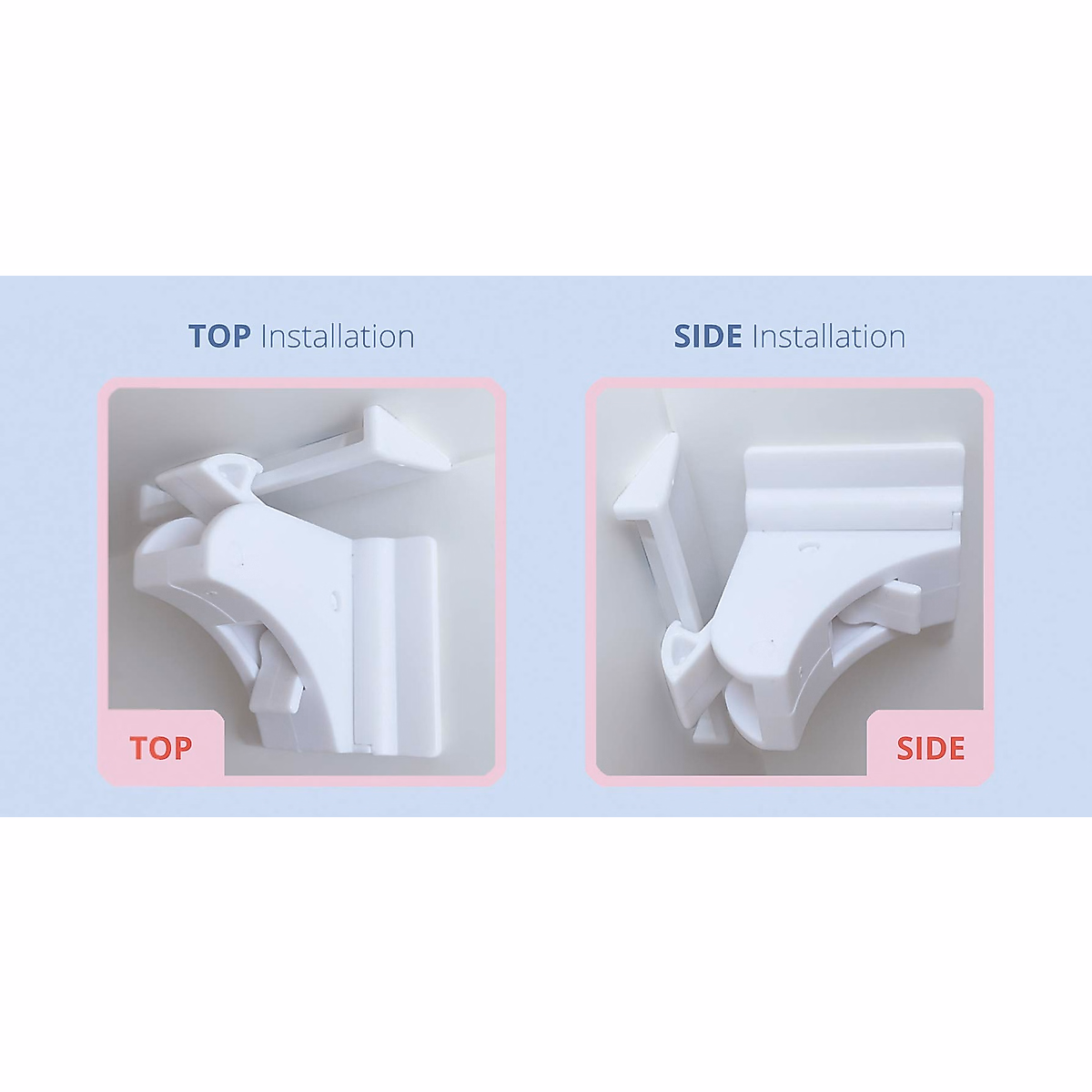 Baby Wiz Adhesive Child Proof Locks for Cabinet Doors, 12 Child Safety Cabinet Locks & 2 Keys, Magnet Cabinet Lock, Child Cabinet Locks, Child Locks for Kitchen cabinets