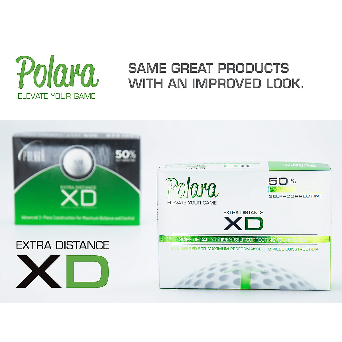 Polara Ultimate Straight Premium Golf Balls | Hook and Slice Correction | Handicap Range 12+ | Perfect for Recreational Golfers | 1 Dozen (12-Balls) | 2pc Construction of Central Core and Outer Cover