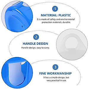 TEHAUX Pigeon Feeder - Large Capacity Automatic Bird Pigeon Feeder Water Dispenser Waterer for Pet Bird Pigeon Parrots Cage Accessories (6.5L White and Blue)