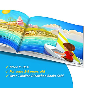 Personalized Story Book by Dinkleboo - "The Mermaids" - For Kids Ages 0-8 Years Old - A Story About Your Daughter or Son Meeting New Magical Friends - Smooth Satin Paper - In Soft Cover (8"x 8")