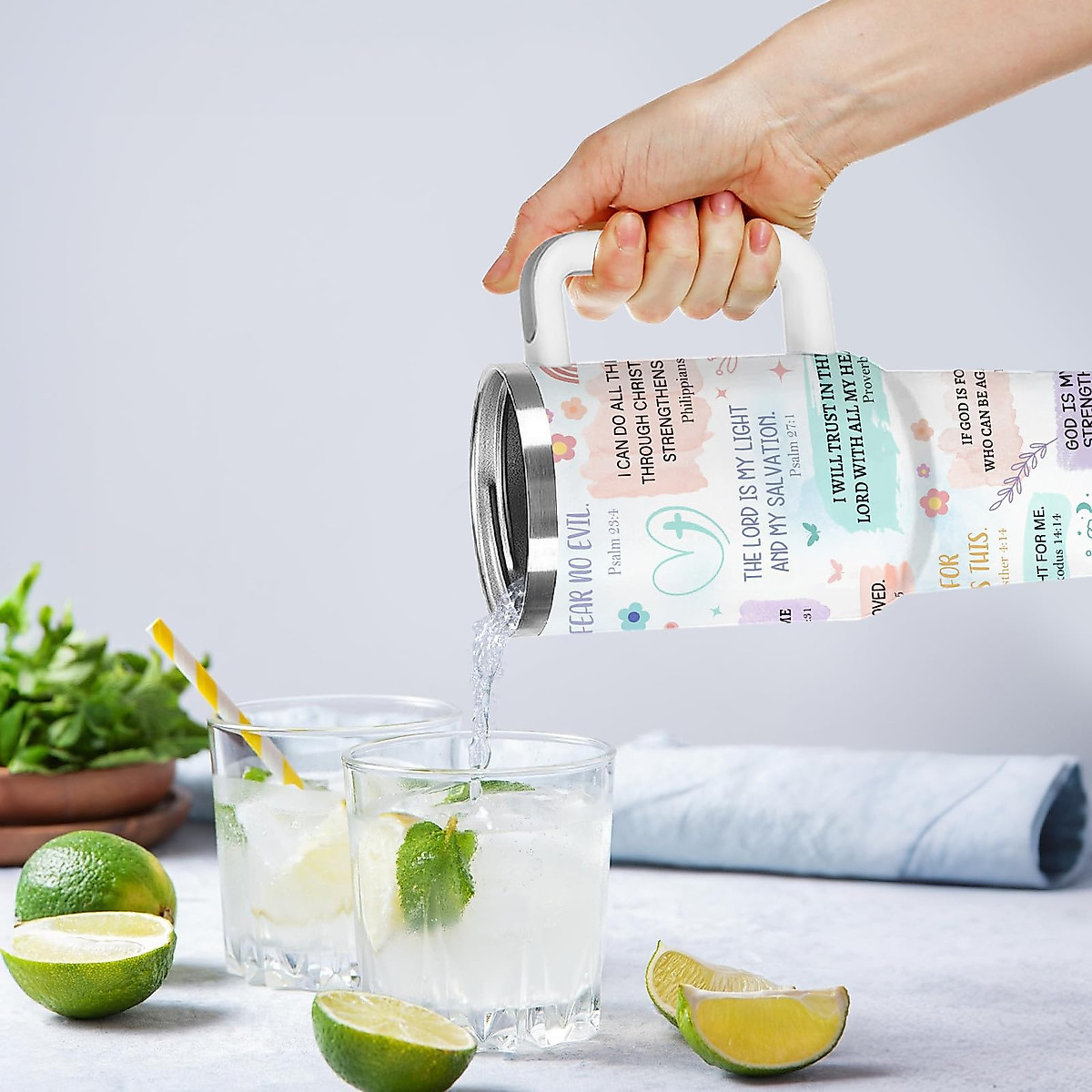 Christian Gifts for Women God Tumbler 40oz Child of God Gifts Coffee Travel Cup - Inspirational Religious Birthday Catholic Spiritual Gift for Sister Friends, Baptism Confirmation Gift for Girls